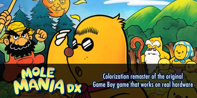 Mole Mania DX - Game Boy colorization remaster